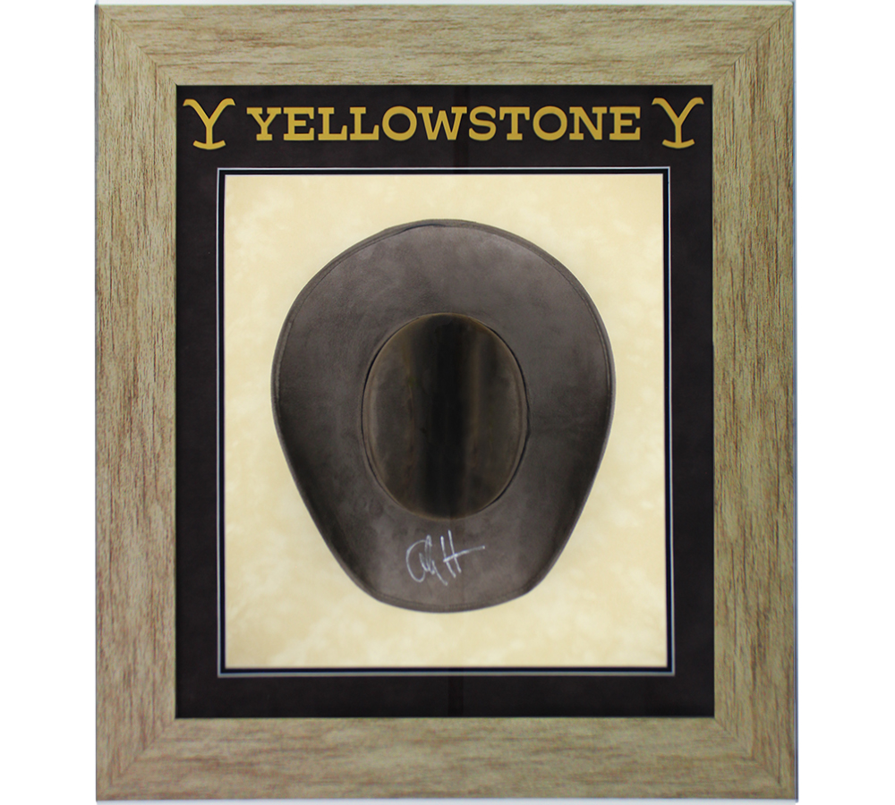 Cole Hauser Signed LED Shadowbox Framed Yellowstone “Rip Wheeler” Brown ...