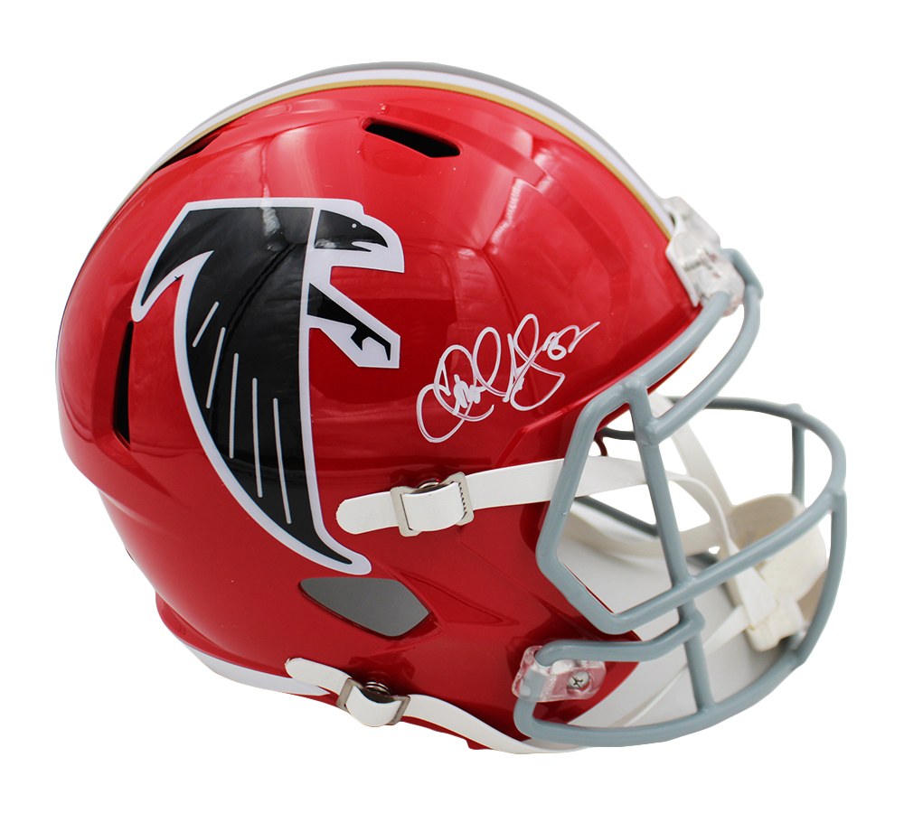 Jamal Anderson Signed Atlanta Falcons Speed Full Size Throwback NFL ...