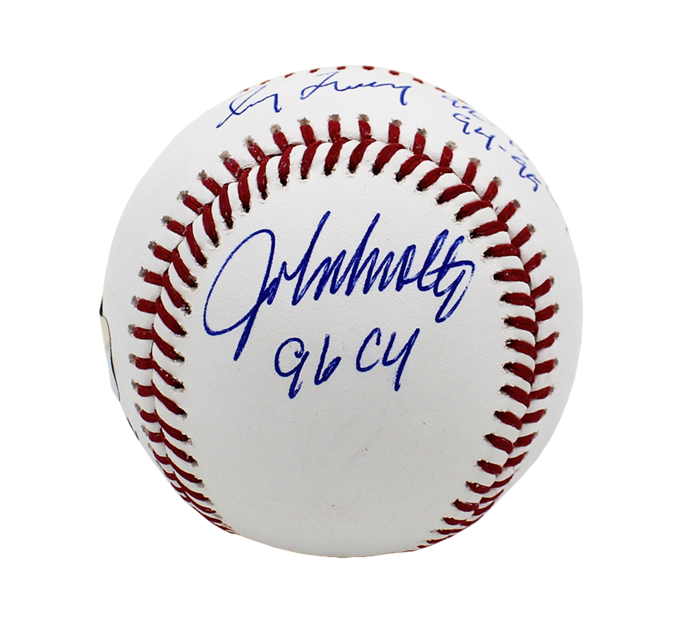 Tom Glavine, Greg Maddux, and John Smoltz Signed Atlanta Braves Rawlings Official Major League ...