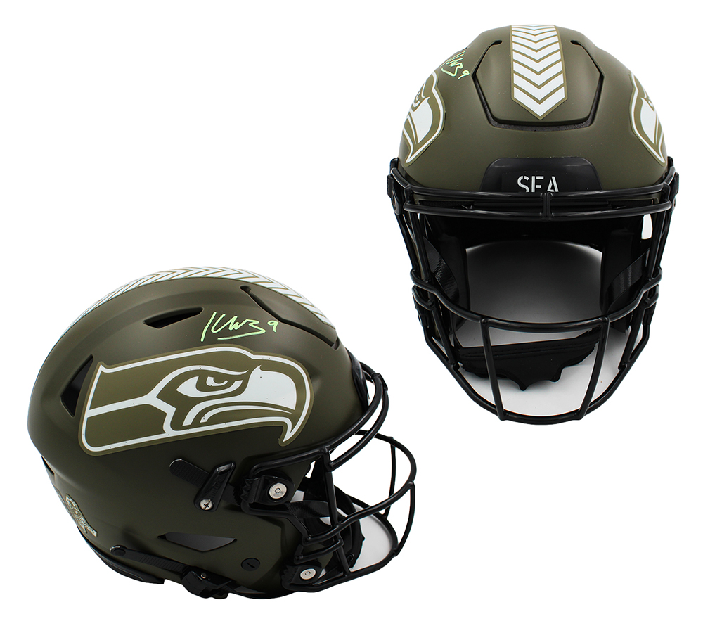 Kenneth Walker III Signed Seattle Seahawks Speed Flex Authentic Salute ...