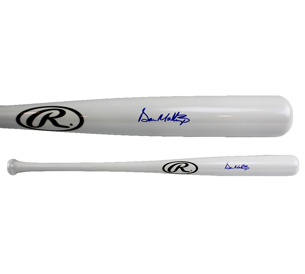 Don Mattingly Signed New York Yankees Rawlings White Chrome MLB Bat ...