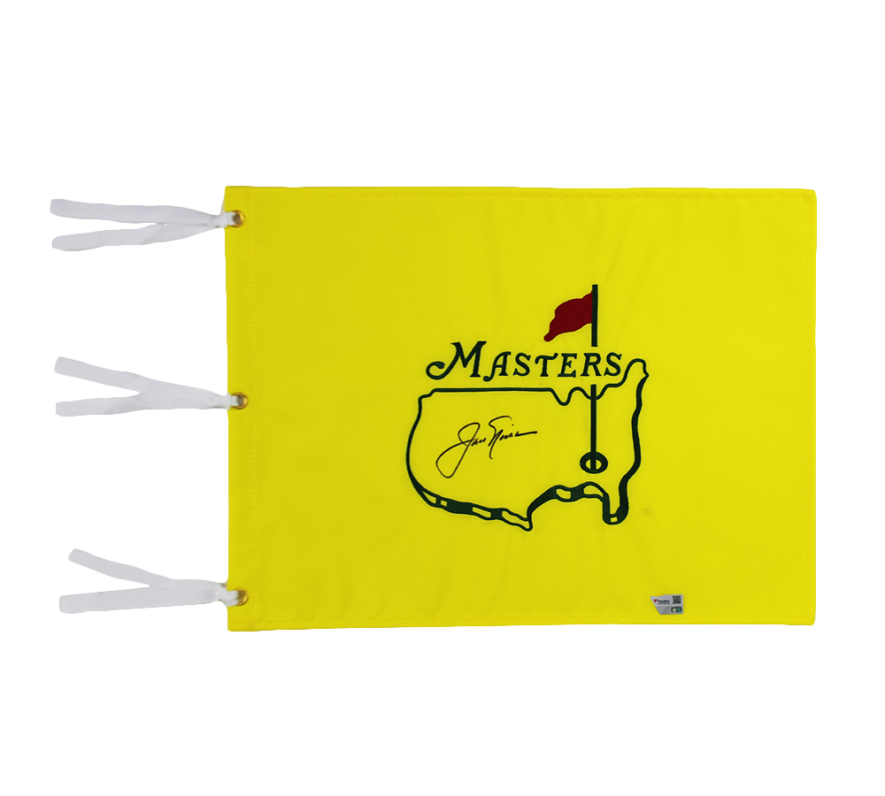 Jack Nicklaus Signed Masters Tournament Yellow Flag – Radtke Sports