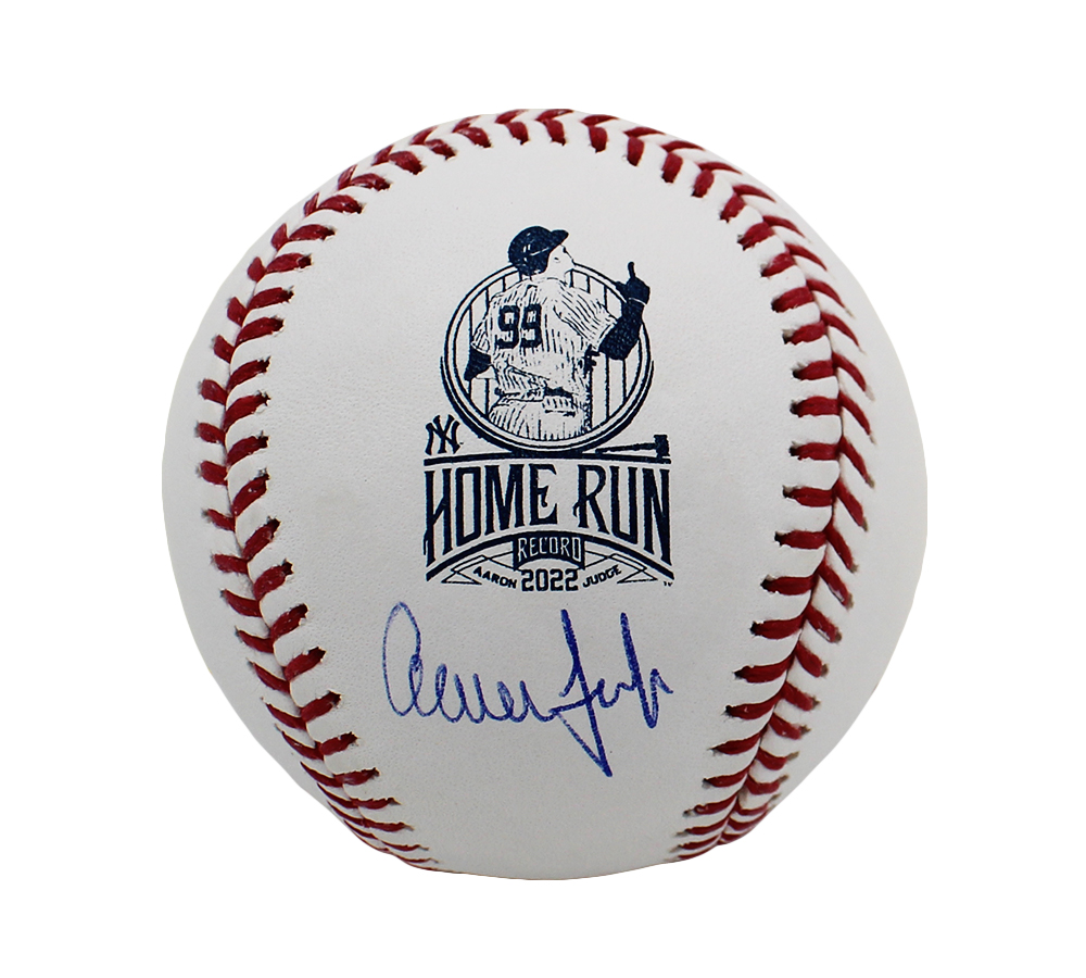 Aaron Judge Signed New York Yankees Rawlings Official Major League Home Run Record Logo MLB ...