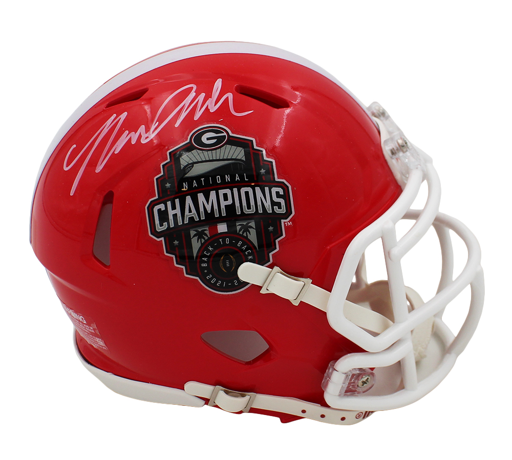 Nolan Smith Signed Georgia Bulldogs Speed 2022 National Champ Edition ...