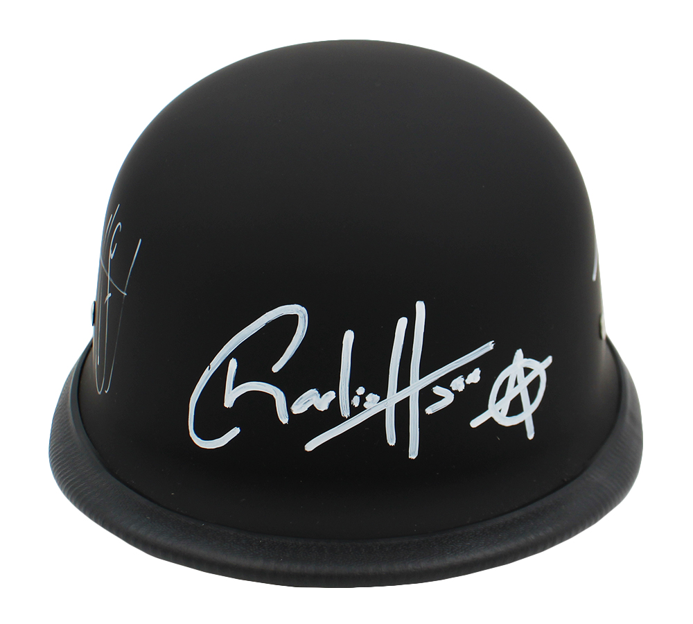 Hunnam, Flanagan, and Hurst Signed Sons Of Anarchy Daytona Black Matte ...