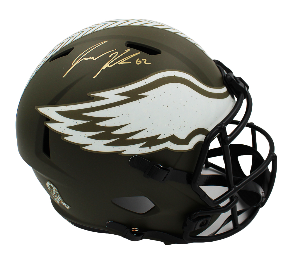 Jason Kelce Signed Philadelphia Eagles Speed Full Size Salute to ...