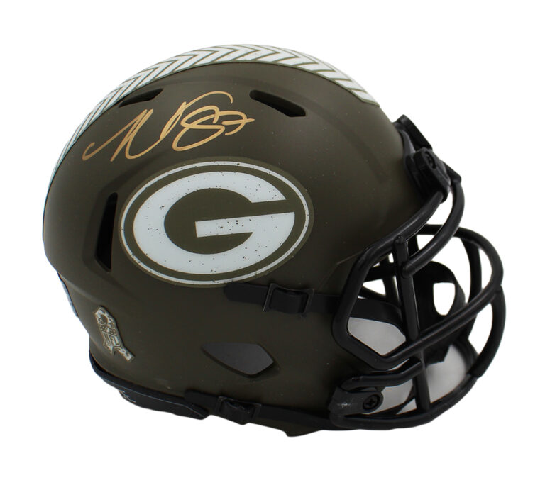 Romeo Doubs Signed Green Bay Packers Speed Salute To Service NFL Mini ...