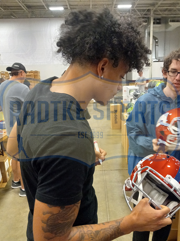 Jalin Hyatt Signed New York Giants Speed Full Size Flash NFL Helmet ...