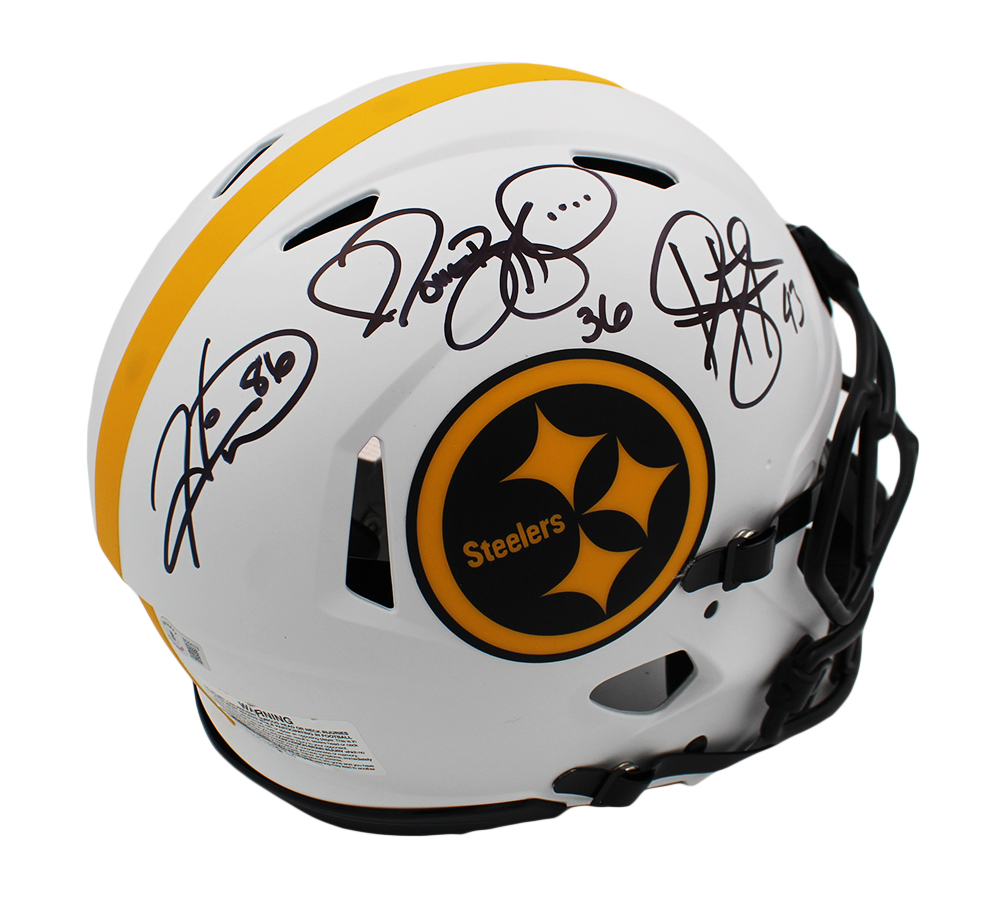90’s & 00’s Greats Signed Pittsburgh Steelers Speed Authentic Lunar NFL ...
