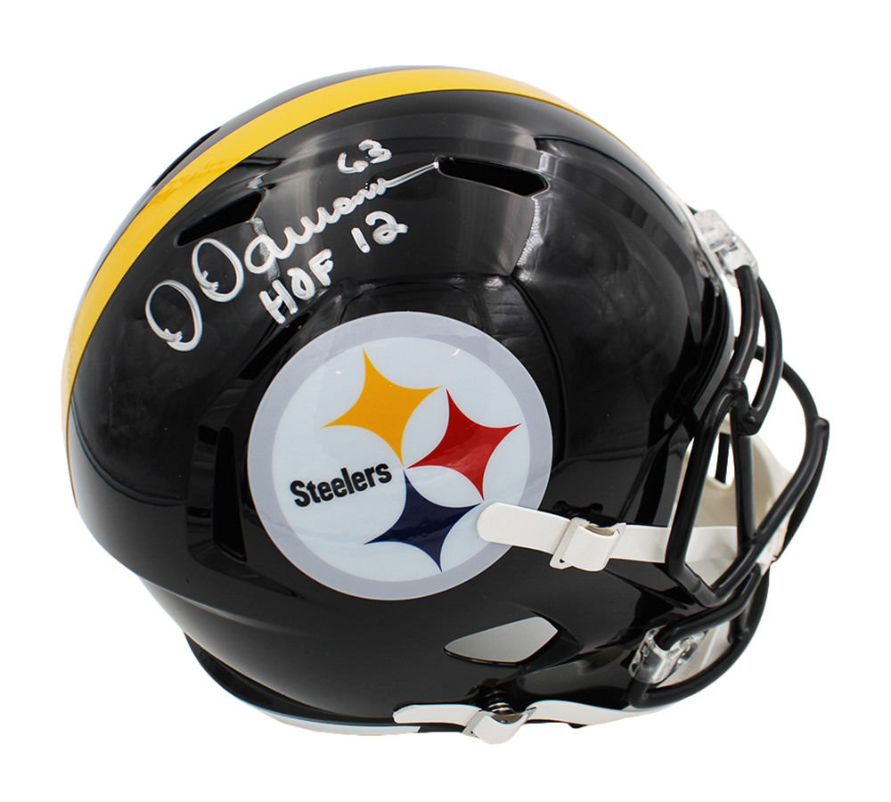 Dermontti Dawson Signed Pittsburgh Steelers Speed Full Size NFL Helmet ...