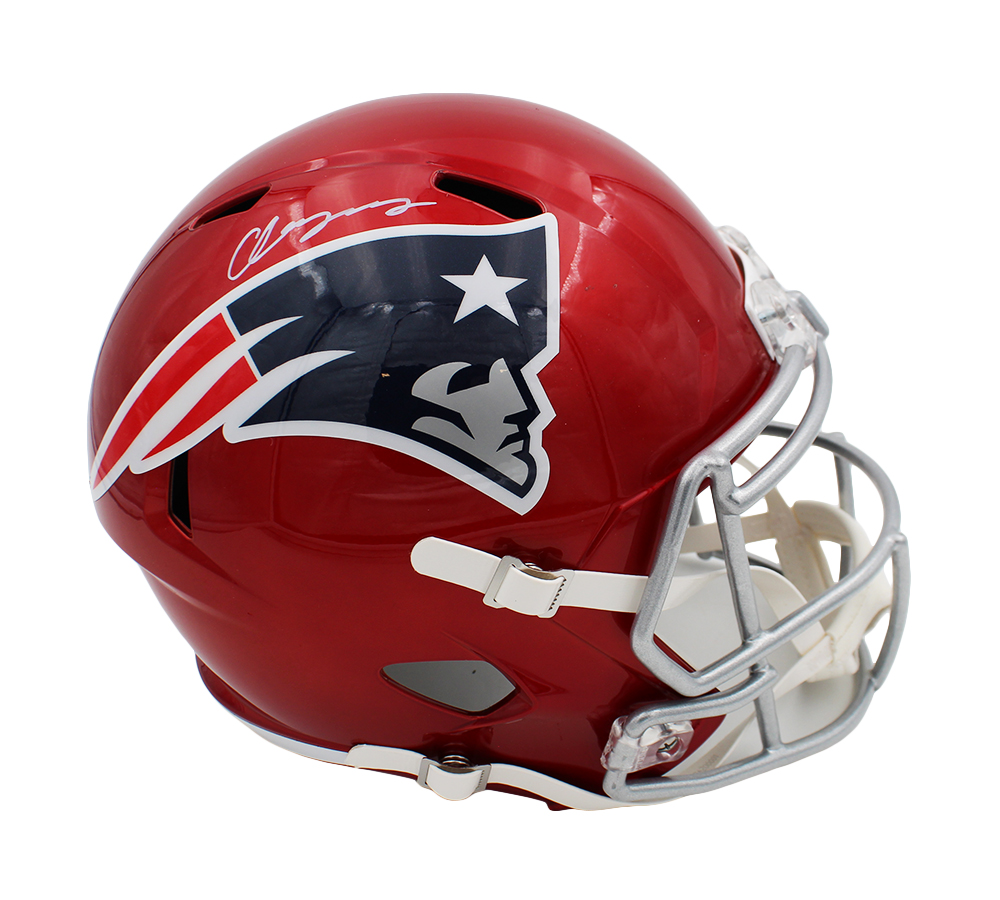 Christian Gonzalez Signed New England Patriots Speed Full Size Flash ...
