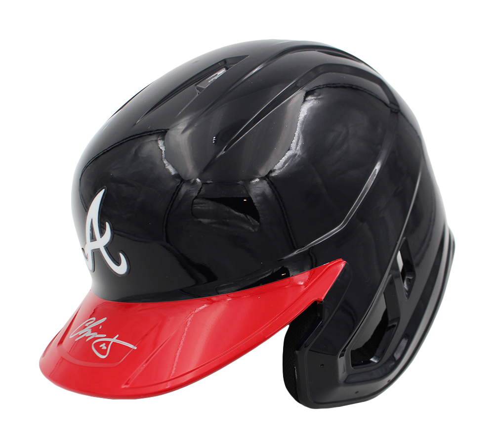 Chipper Jones Signed Atlanta Braves Rawlings Mach Pro MLB Helmet ...