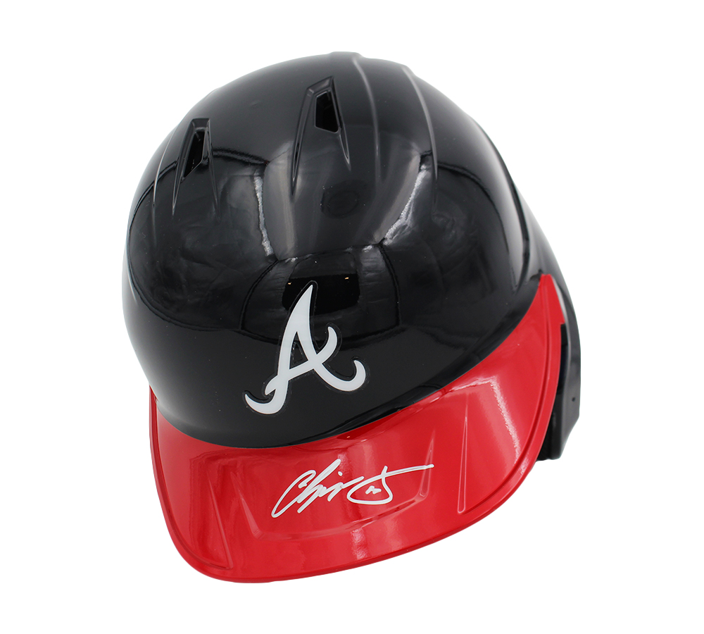 Chipper Jones Signed Atlanta Braves Rawlings Mach Pro MLB Helmet ...