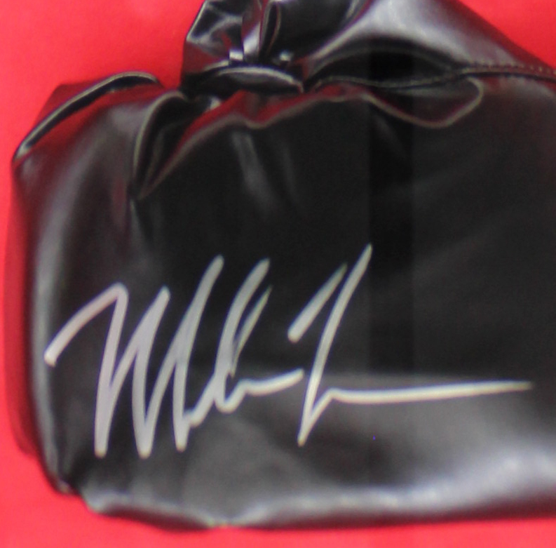 Mike Tyson Signed LED Shadowbox Framed Everlast Black Boxing Glove ...