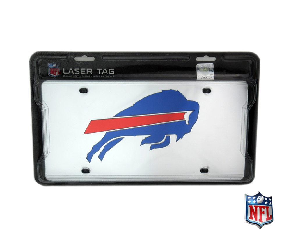 Buffalo Bills Officially Licensed NFL Mirror Laser Tag License Plate-0 ...