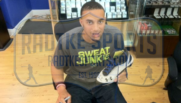 Billy Hamilton Signed Game Used Under Armour Black & White Cleats with ...