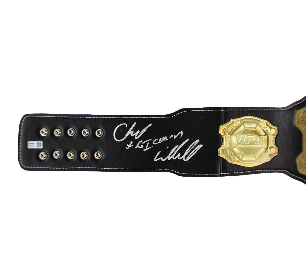 Chuck Liddell Signed Custom Black UFC Belt – Radtke Sports