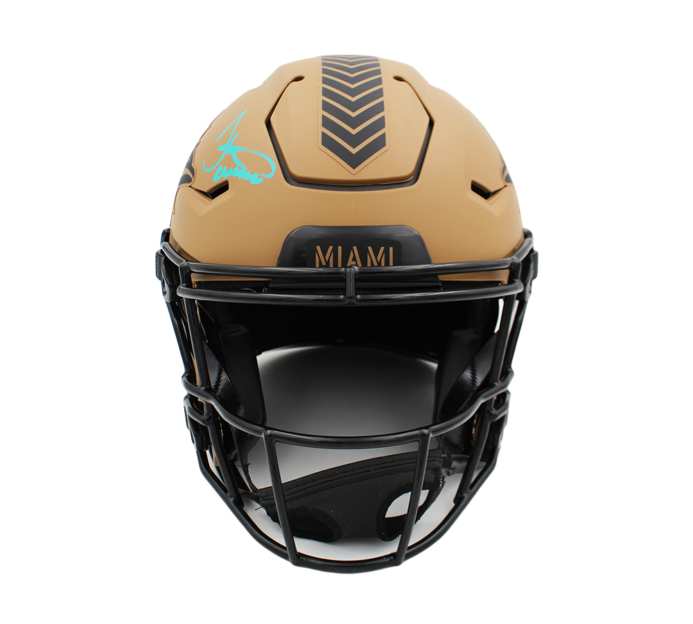 Tyreek Hill Signed Miami Dolphins Speed Flex Authentic Salute To Service NFL Helmet With “The ...