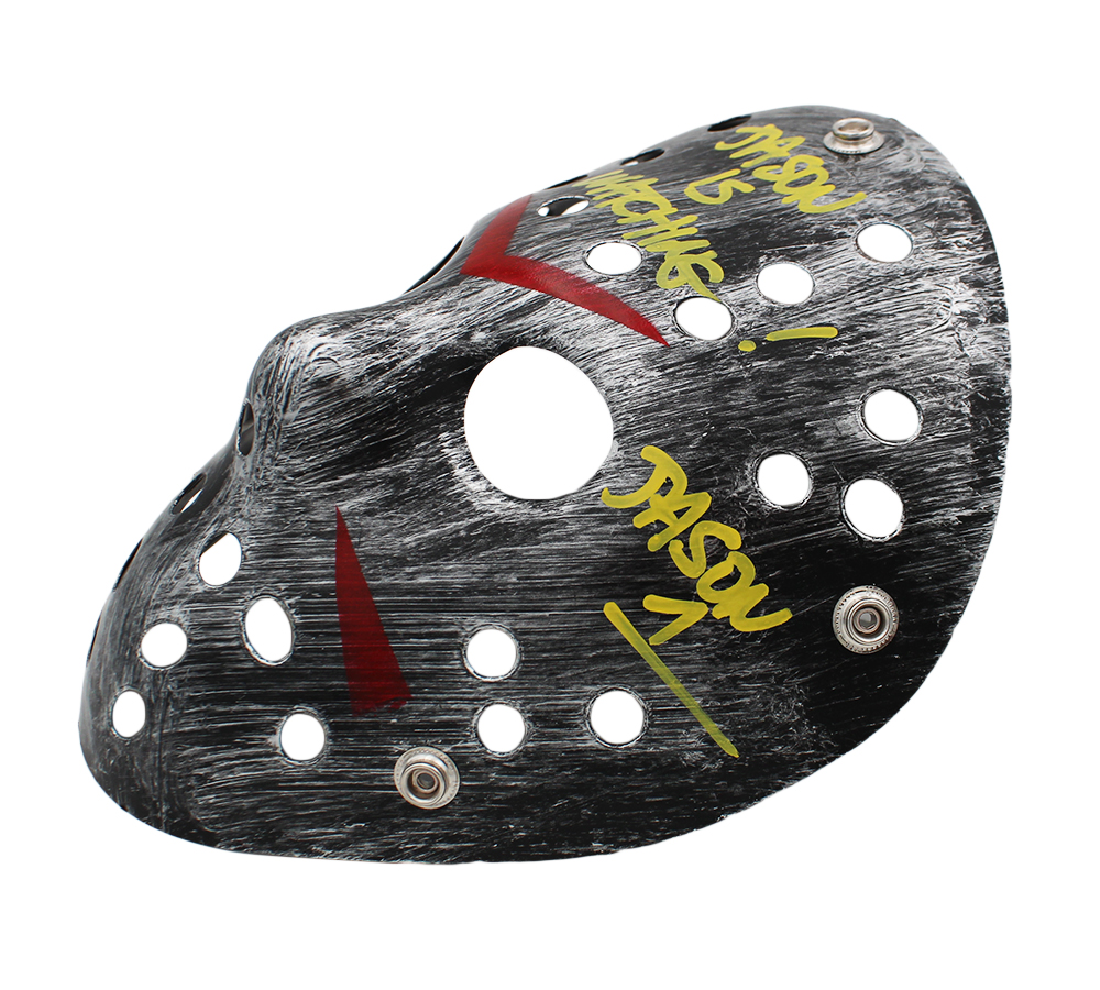 Ari Lehman Signed Friday the 13th Silver Costume Mask with “Jason 1 ...