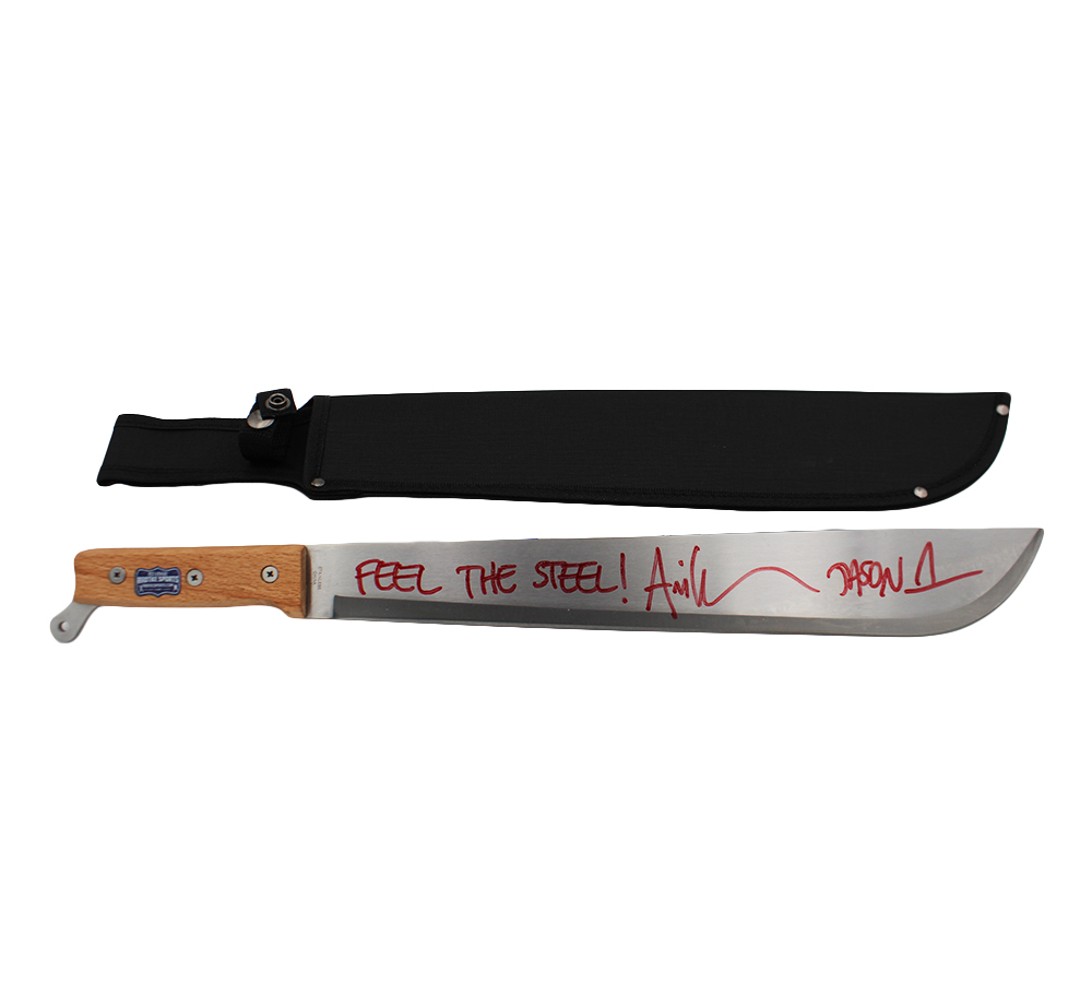 Ari Lehman Signed Friday the 13th Costume Prop Steel Machete with “Feel ...