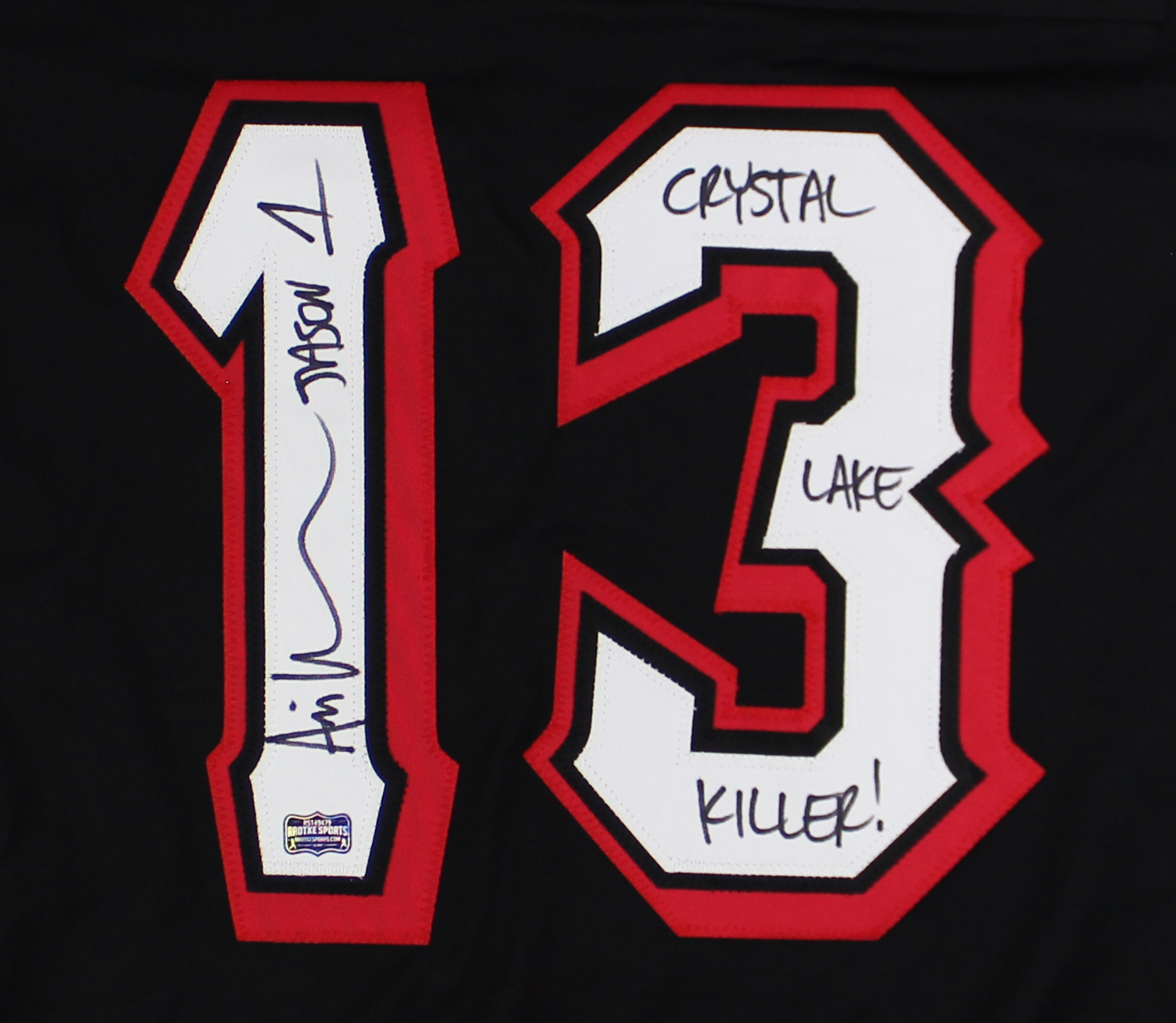 Ari Lehman Signed Friday the 13th Custom Black Jersey with “Jason 1 ...