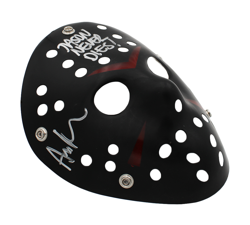 Ari Lehman Signed Friday the 13th Black Costume Mask with “Jason 1 ...
