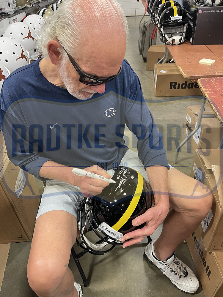 Jack Ham Signed Pittsburgh Steelers Speed Authentic NFL Helmet With ...