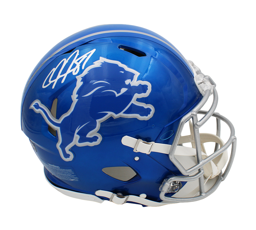 Calvin Johnson Signed Detroit Lions Speed Authentic Flash NFL Helmet ...