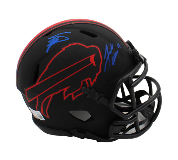 Josh Allen & Stefon Diggs Signed Buffalo Bills Speed Eclipse NFL Mini ...