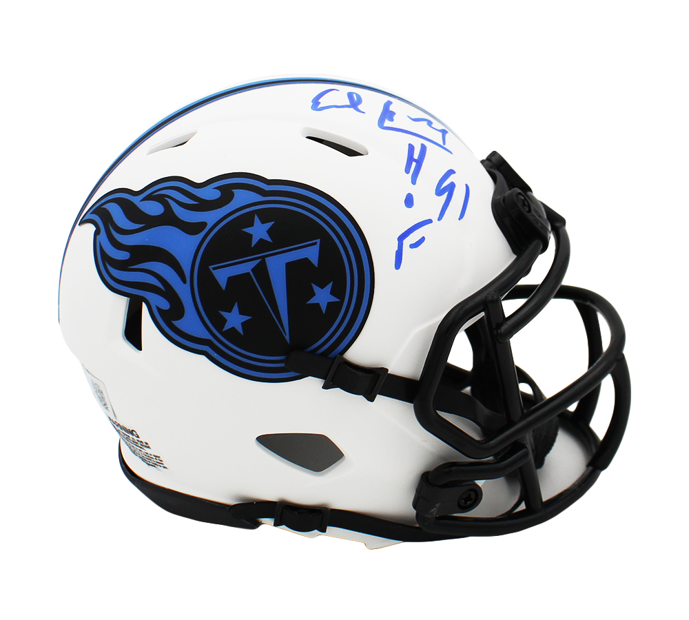 Earl Campbell Signed Tennessee Titans Speed Lunar NFL Mini Helmet with ...