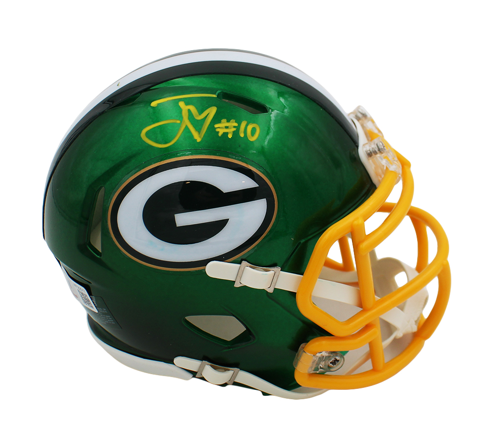 Jordan Love Signed Green Bay Packers Speed Flash NFL Mini Helmet ...