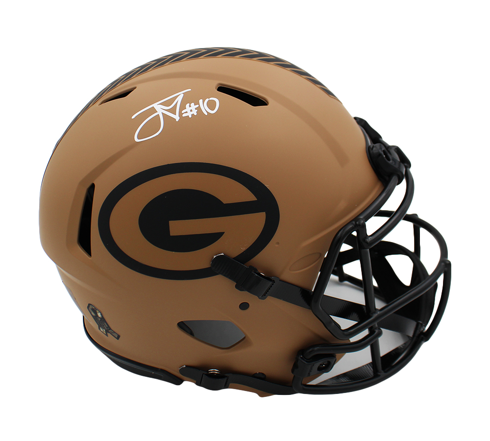 Jordan Love Signed Green Bay Packers Speed Authentic Salute to Service ...