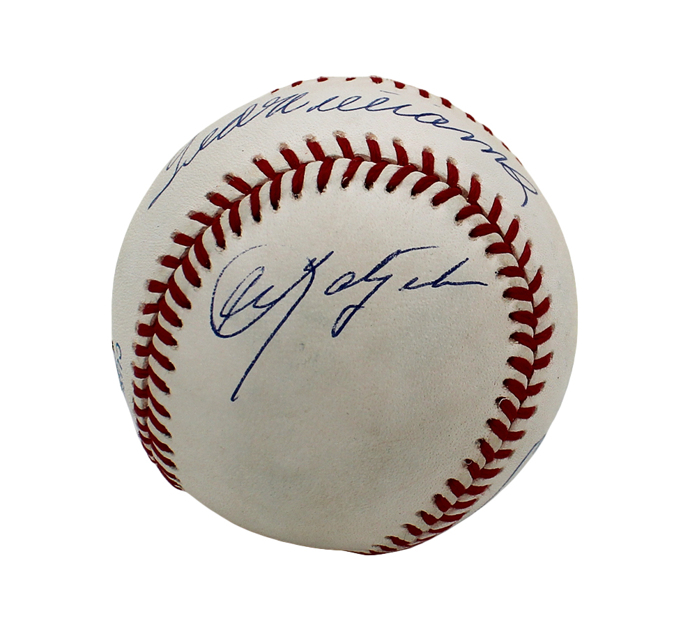Triple Crown Winners Signed Rawlings Official American League White MLB Baseball with 4 ...