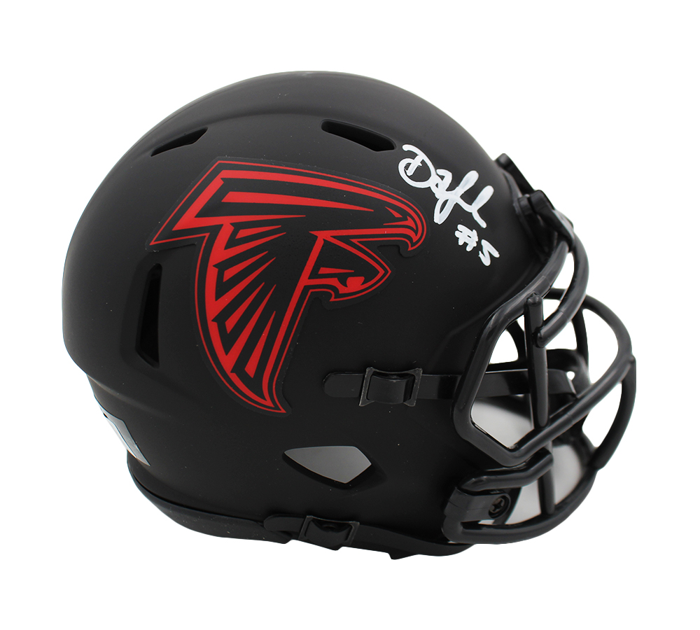 Drake London Signed Atlanta Falcons Speed Eclipse NFL Mini Helmet ...