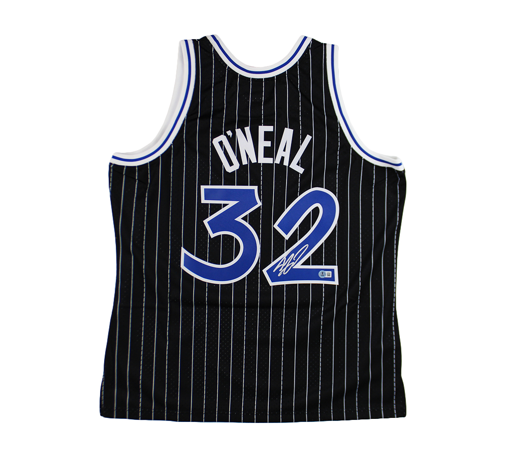 Shaquille O’Neal Signed Orlando Magic X-Large Mitchell & Ness Black NBA ...