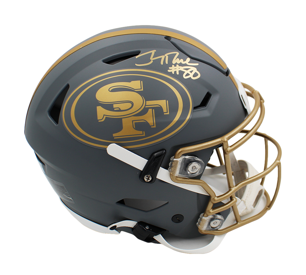 Jerry Rice Signed San Francisco 49ers Speed Flex Authentic Slate NFL ...