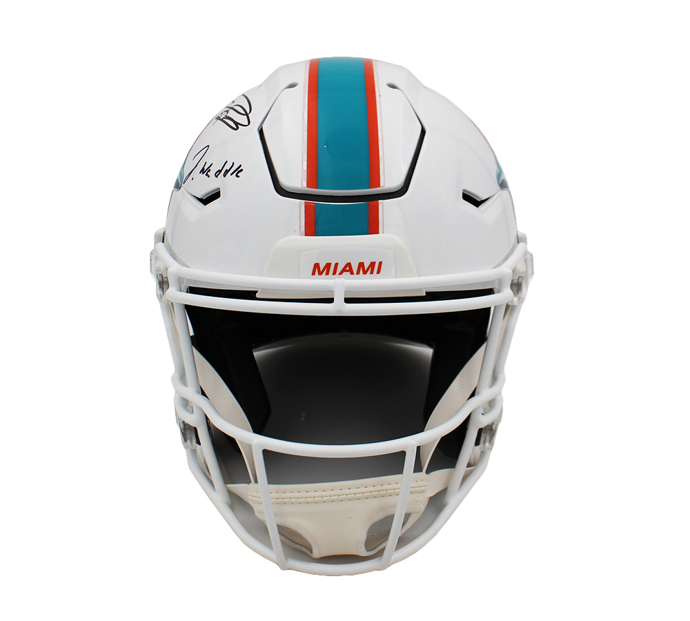 Tua Tagovailoa and Jaylen Waddle Signed Miami Dolphins Speed Flex ...