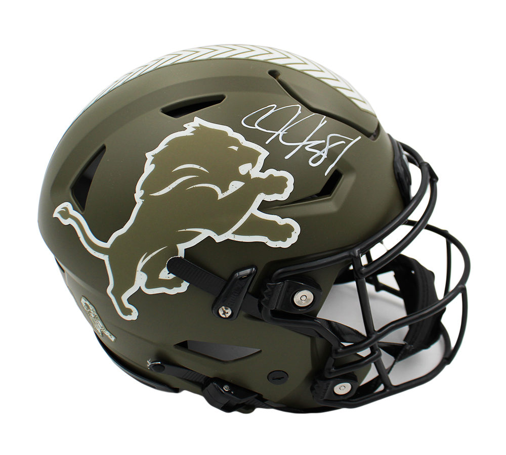 Calvin Johnson Signed Detroit Lions Speed Flex Authentic Salute To ...
