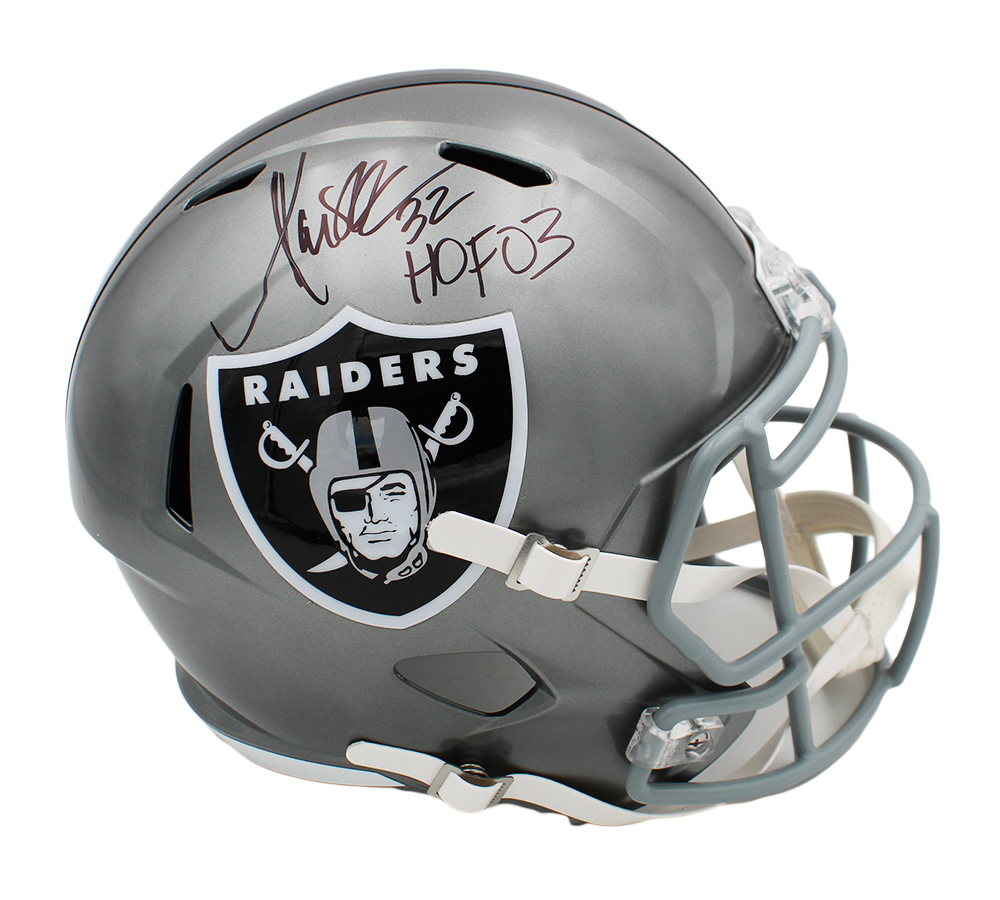 Marcus Allen Signed Las Vegas Raiders Speed Full Size Flash Helmet With ...