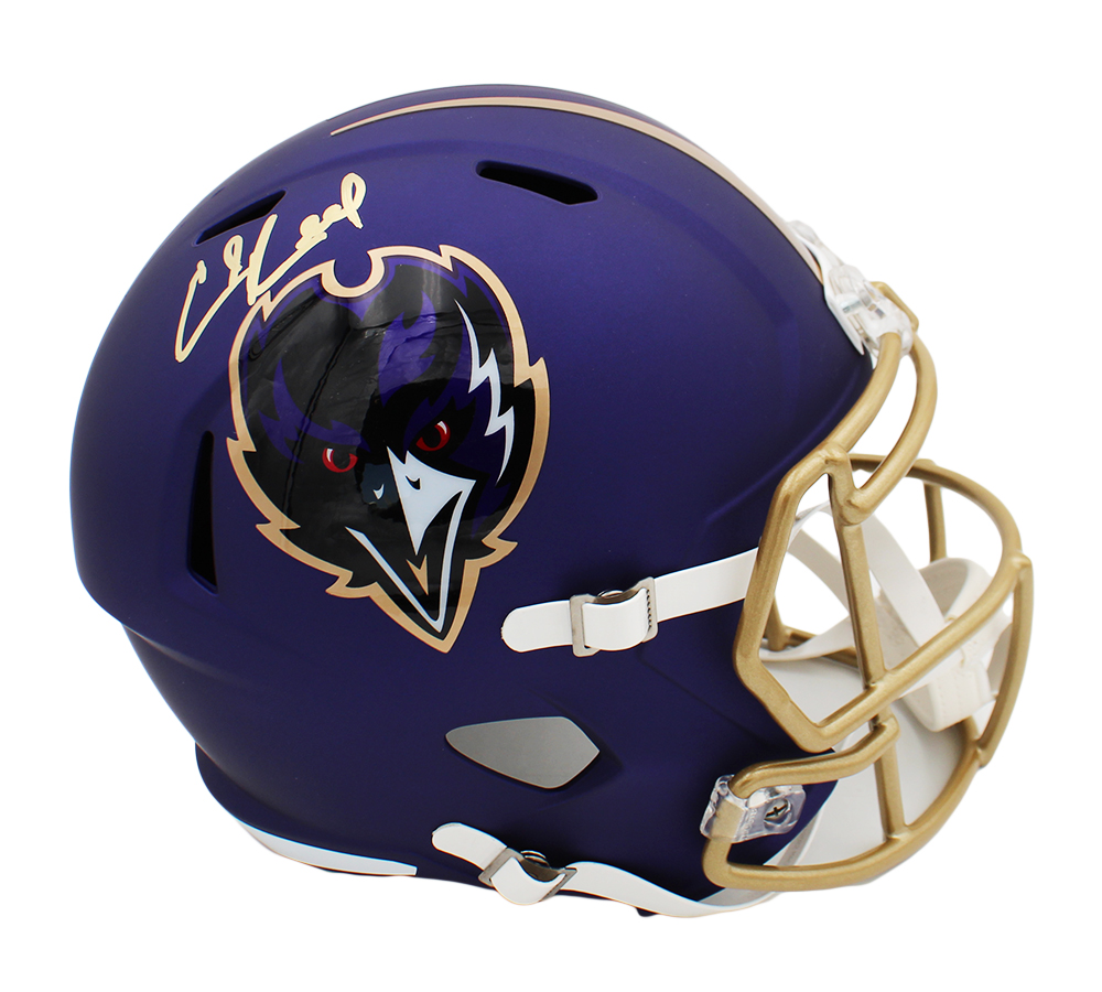 Ed Reed Signed Baltimore Ravens Speed Full Size Alternate 2024 NFL ...