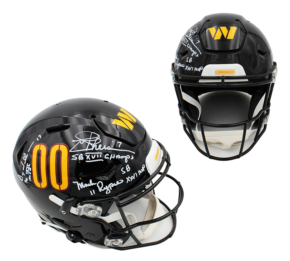 Mark Rypien, Joe Theismann, and Doug Williams signed Washington ...