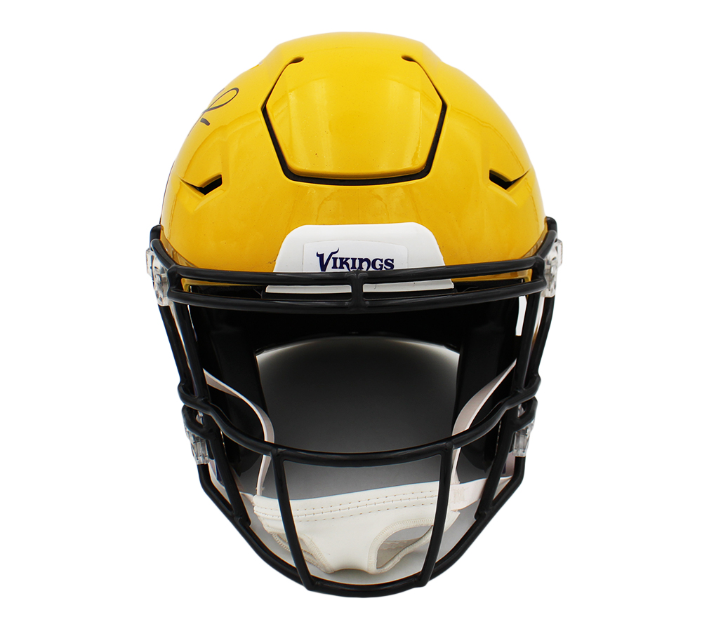 Randy Moss Signed Minnesota Vikings Custom Speed Flex Authentic Yellow ...