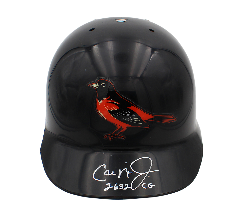 Cal Ripken Signed Baltimore Orioles Rawlings Full Size Black MLB Helmet ...