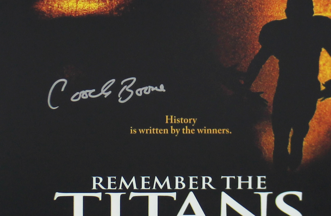 Herman “Coach” Boone Signed Framed 11×17 Remember the Titans Movie ...