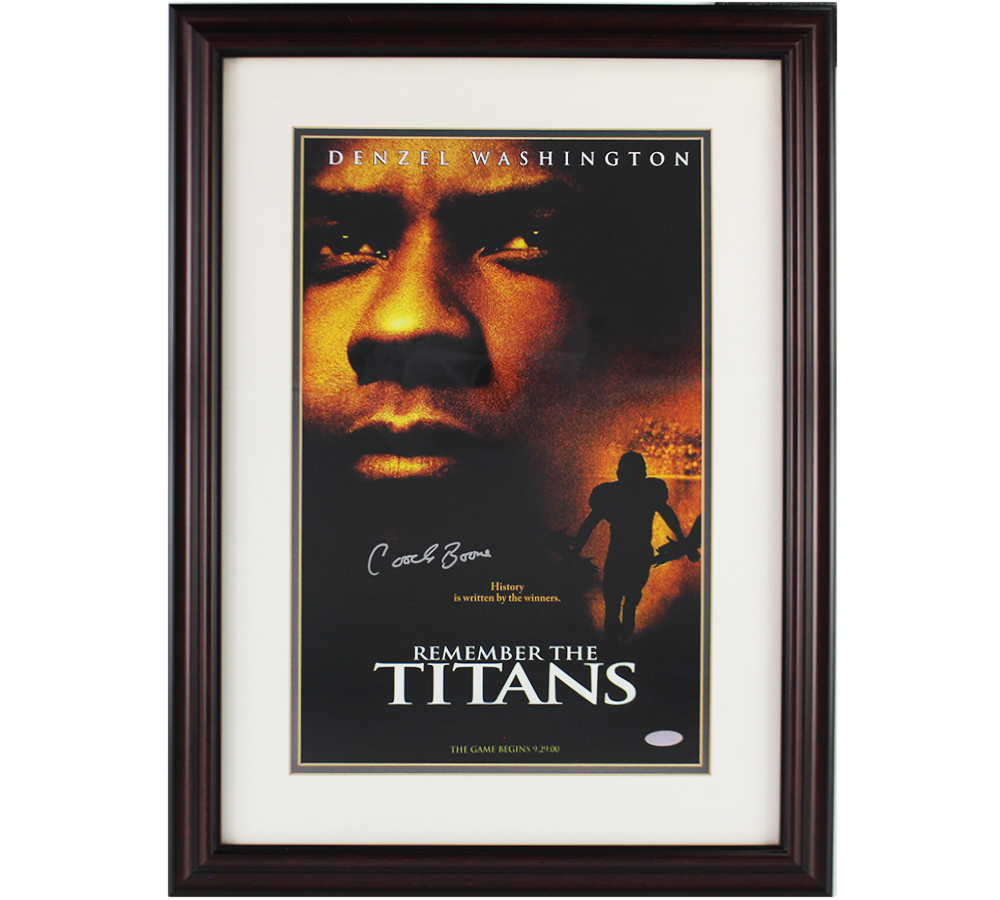 Herman “Coach” Boone Signed Framed 11×17 Remember the Titans Movie ...