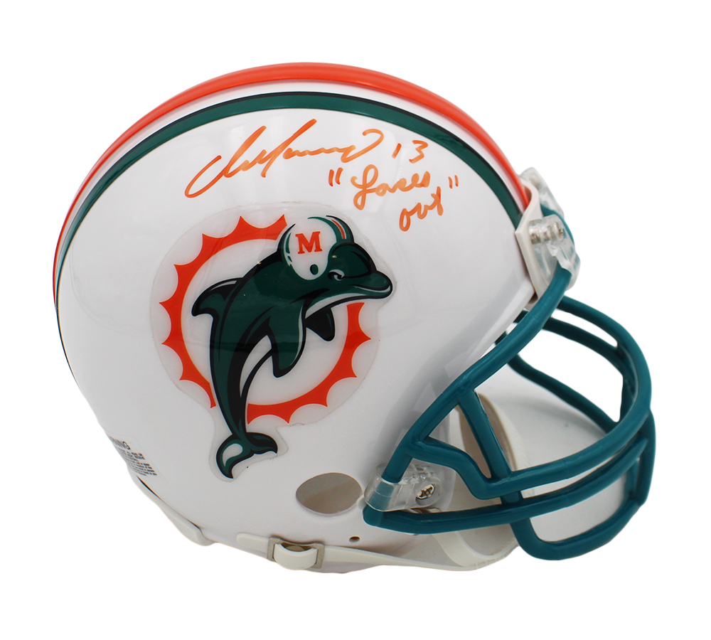 Dan Marino Signed Miami Dolphins VSR4 Throwback NFL Mini Helmet with ...