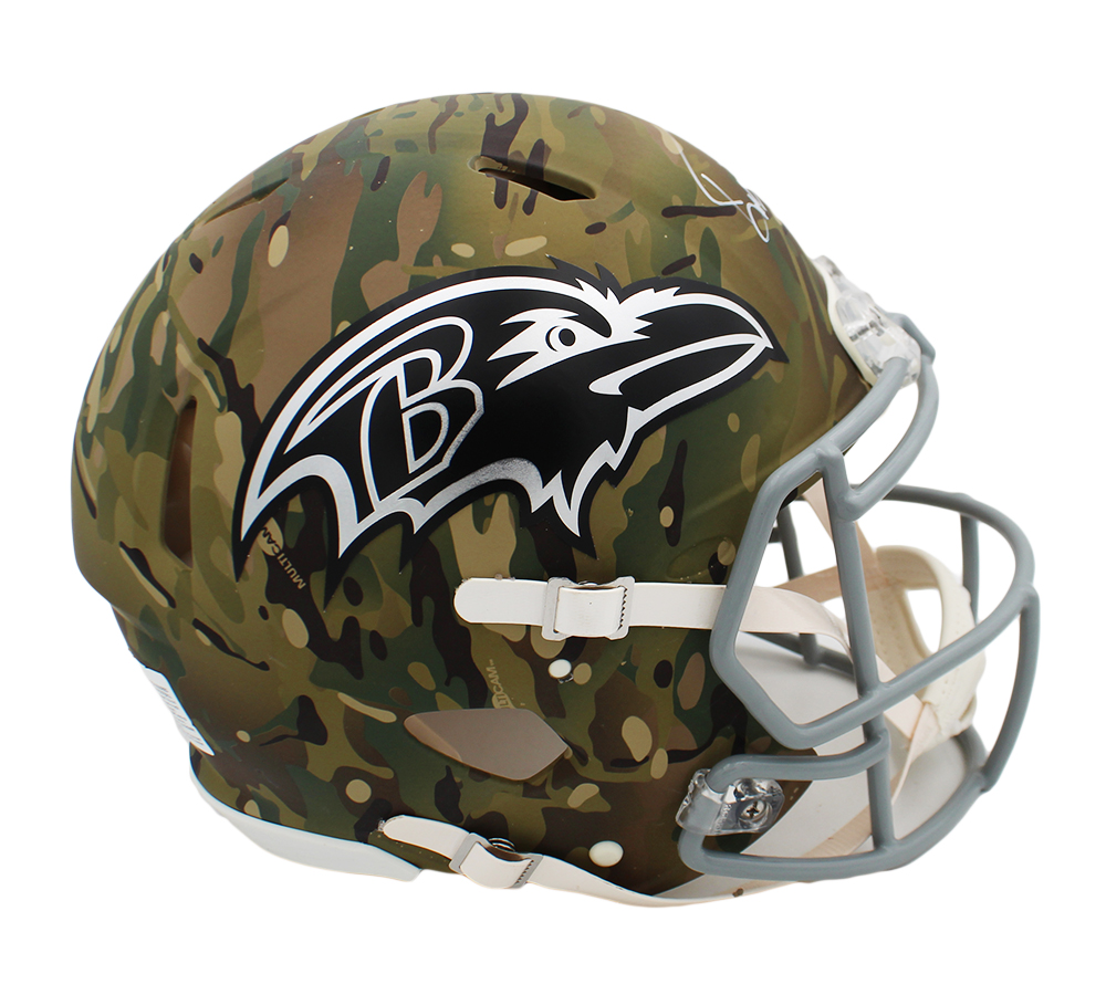 Derrick Henry Signed Baltimore Ravens Speed Authentic Custom Decal Camo ...