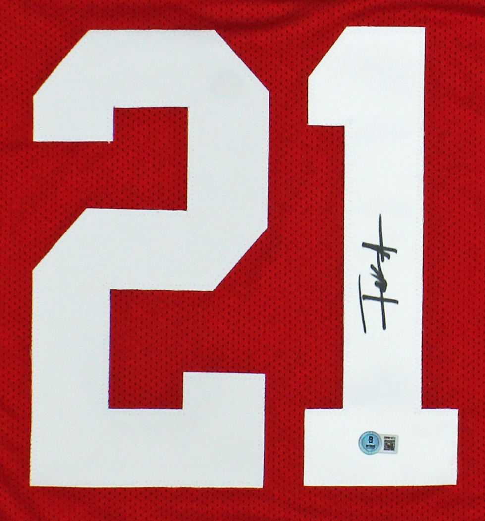 Frank Gore Signed San Francisco Custom Red Jersey – Radtke Sports