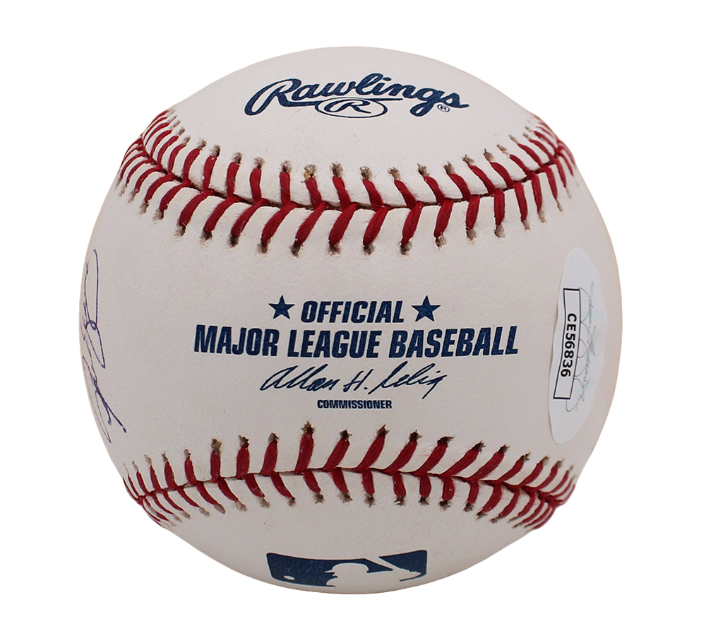 Charlie Hough & Elias Sosa Signed Rawlings Official Major League White ...