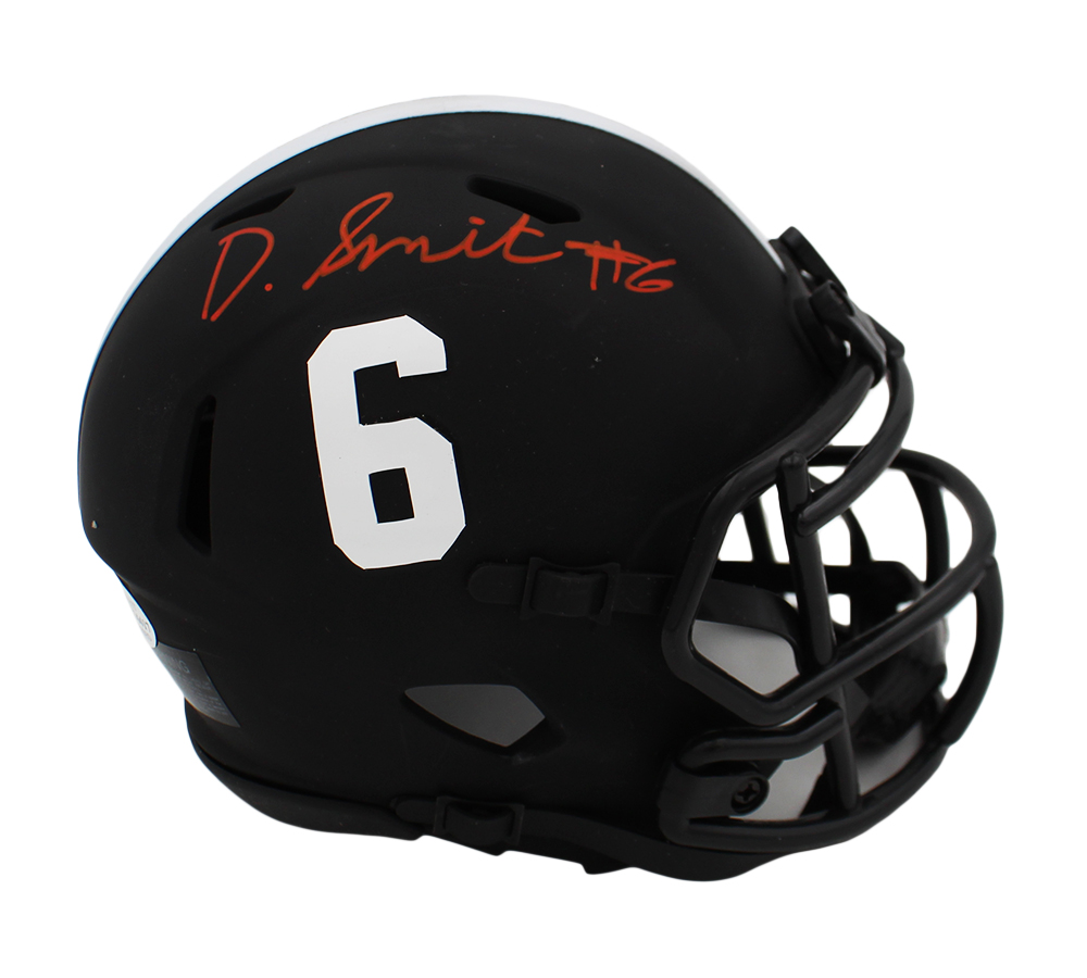 Devonta Smith Signed Alabama Crimson Tide Speed Black Matte NCAA Mini ...
